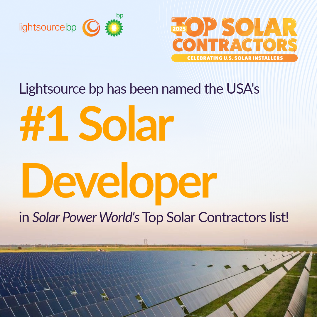 Lightsource bp recognized as top solar developer in the USA